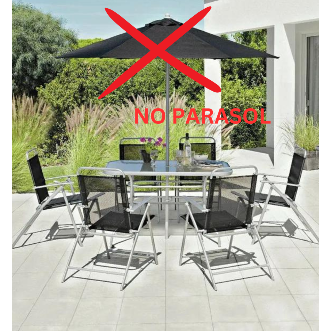 Argos home pacific 6 seater metal patio set store